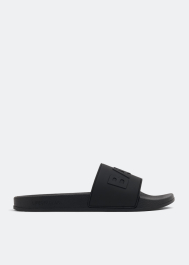 BALR. Logo slides for Men - Black in Qatar | Level Shoes